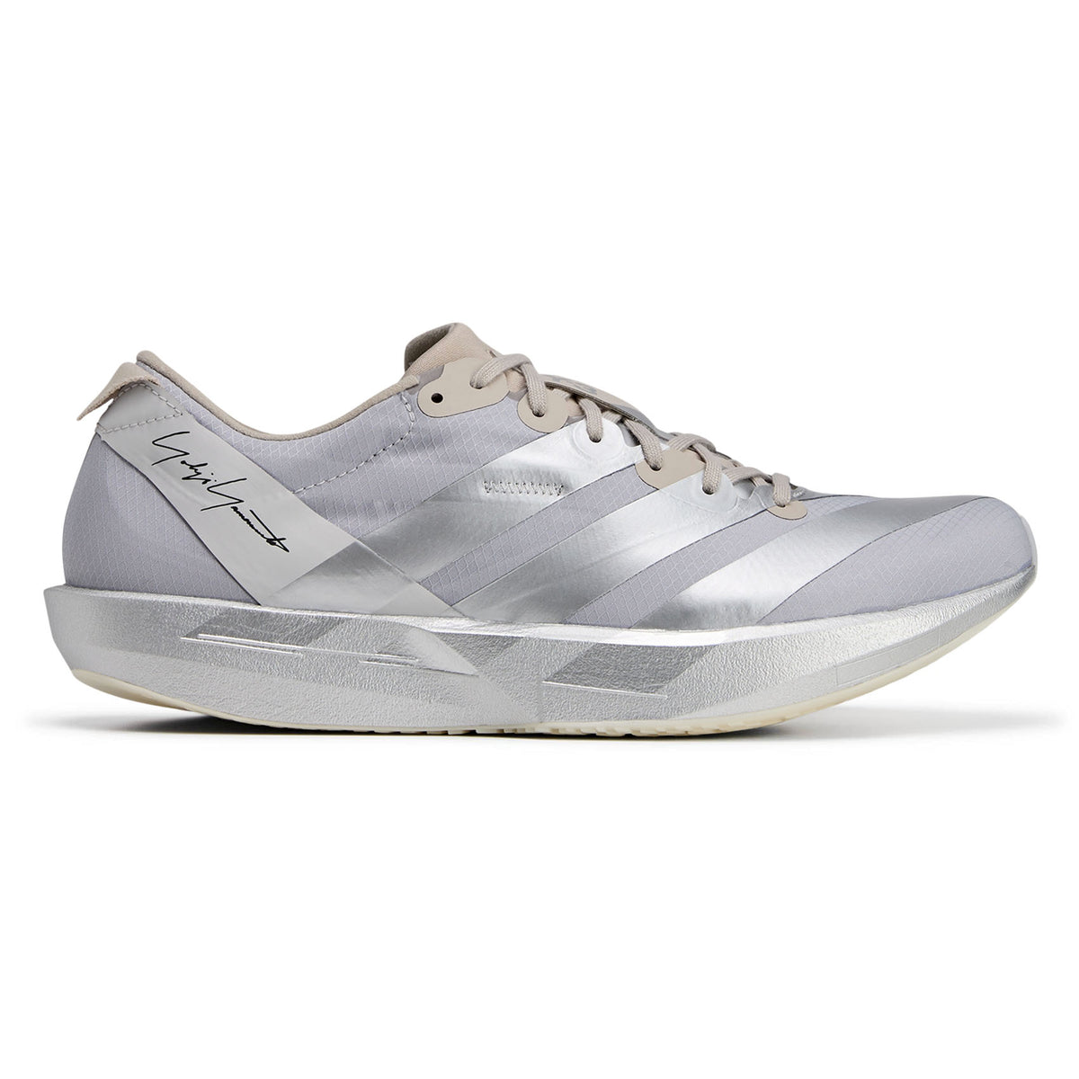 Mens adidas Y-3 Adizero Adios 9 | Low-Profile Speedy Trainer | Silver ...