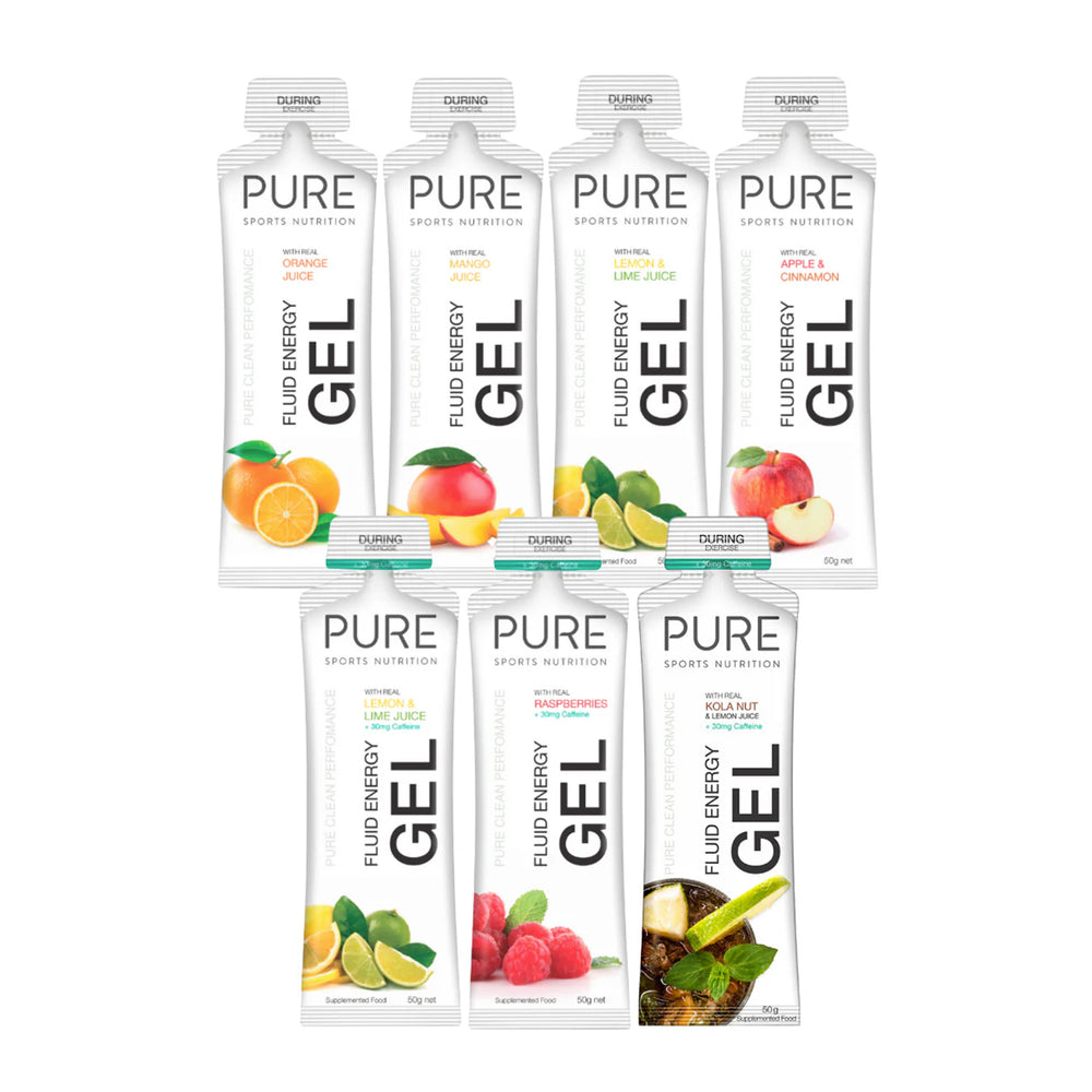 PURE Fluid Energy Gel 50g | Tasty Natural Ingredients Sport Gel