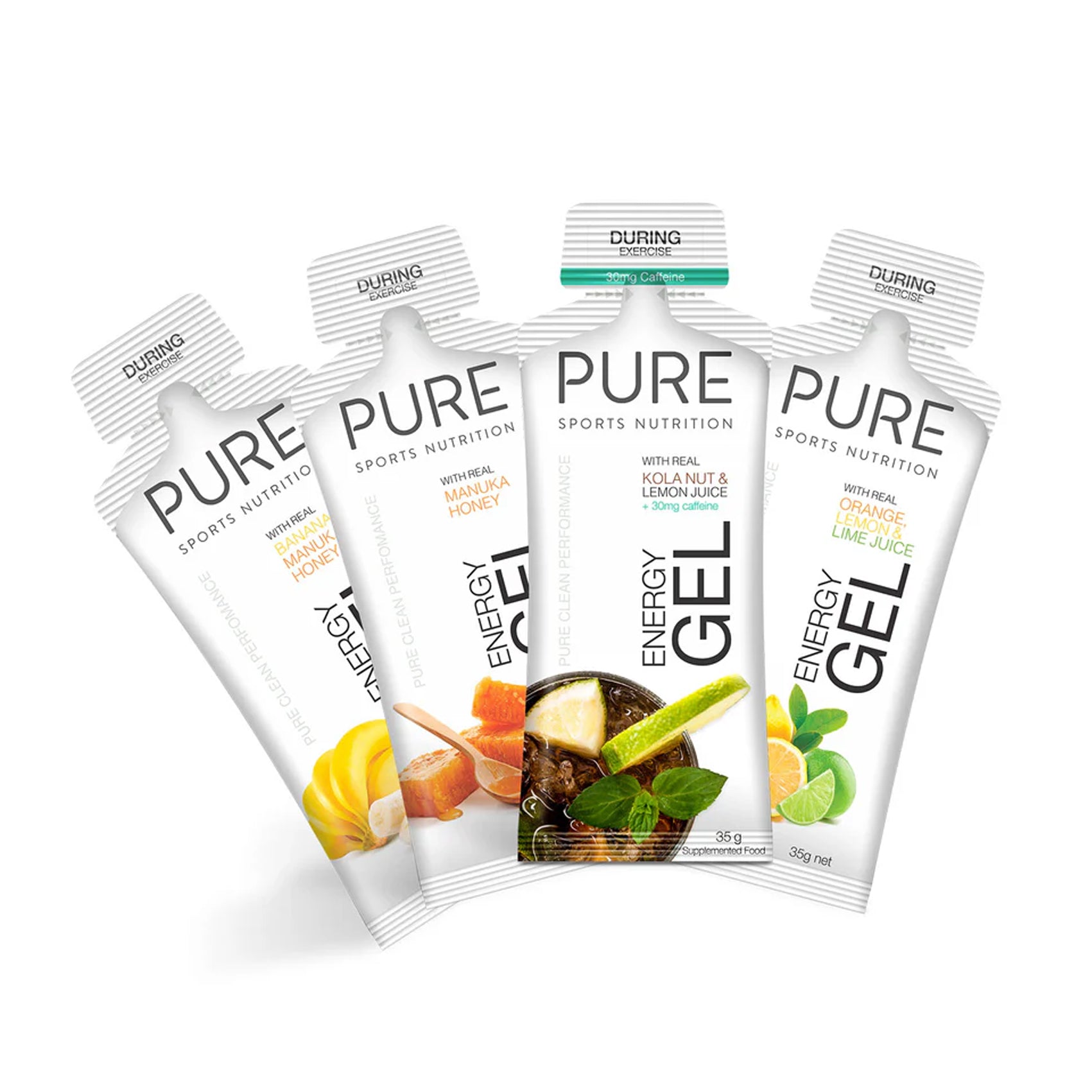 PURE Sports Nutrition Energy Gels, Protein and Energy Drink Mix