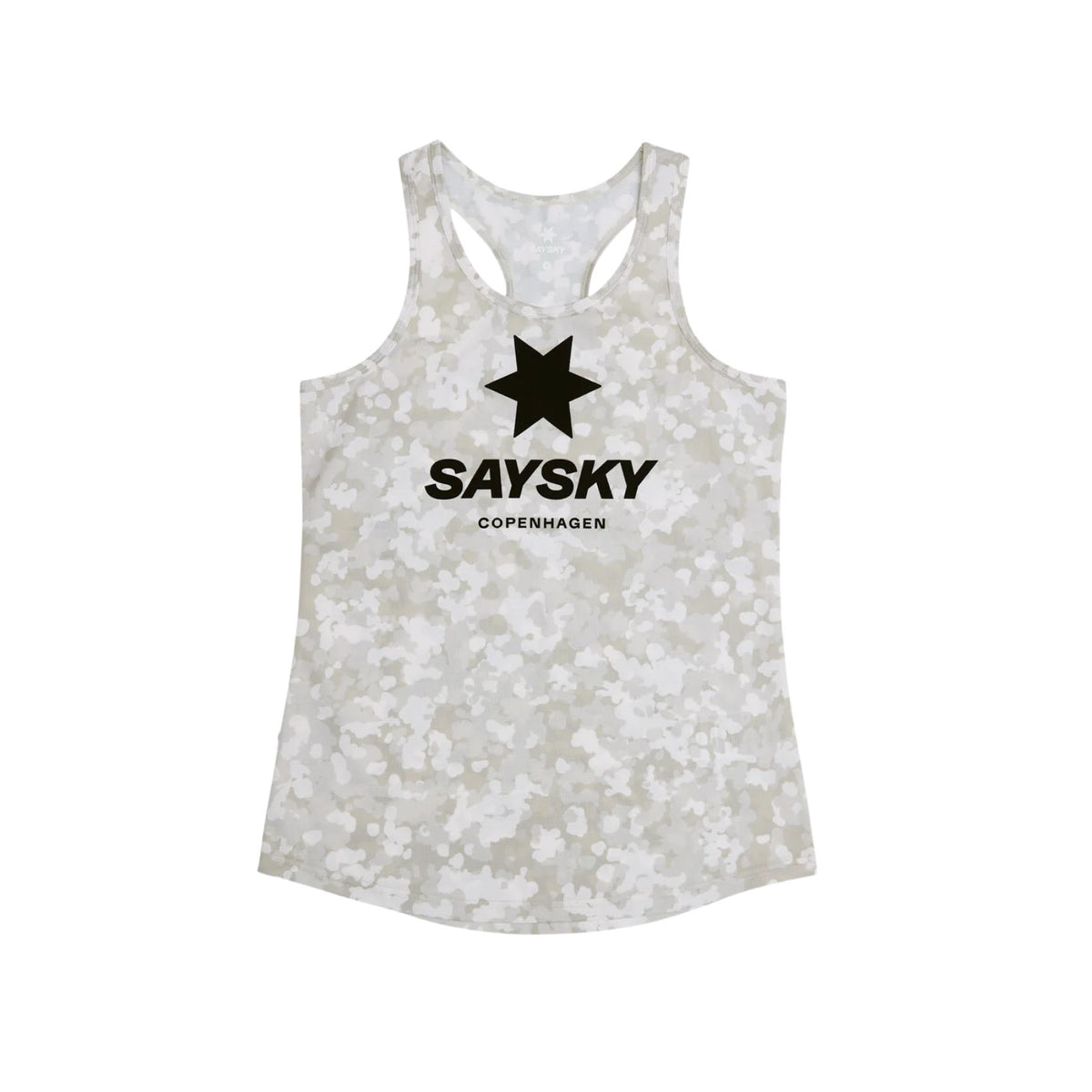 Womens Saysky Camo Combat Singlet | White Camo