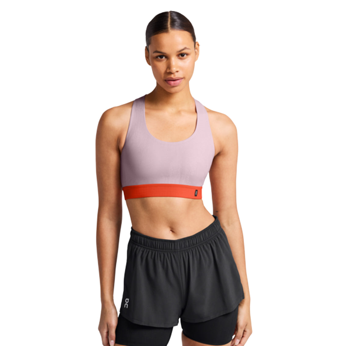 Womens ON Running Pace Bra | Racerback Light Support Sports Bra | Mauve ...